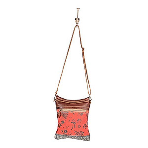 Myra Bags Bloom Canvas, leather & Rug Crossbody Bag S-1908