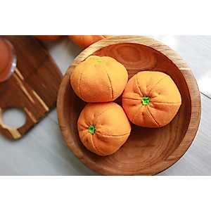 Orange, tangerine, mandarin play felt food, pretend play for kids kitchen, plush fruit, stuffed citrus, fake toys, gift for birthday (2 citrus)