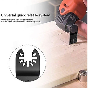 HOTBEST 60 Oscillating Mix Blades Kit Cutting Wood Metal with Measurement Scales Fit Multimaster Porter Cable Black & Decker Craftsman Ryobi