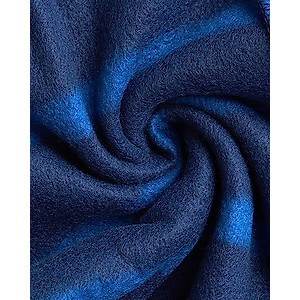 Eddie Bauer Boys' Pajama Set - 4 Piece Matching Fleece Graphic Pajama Tops and Pajama Pants for Boys (Sizes: XS-L), Size Medium, Blue/Grey