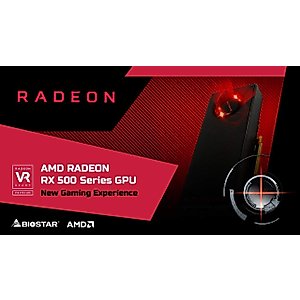 Biostar Radeon RX 550 4GB GDDR5 128-Bit DirectX 12 PCI Express 3.0 DVI-D Dual Link, HDMI, DisplayPort. Gaming Edition VA5515RF41-TBMRA-BS2