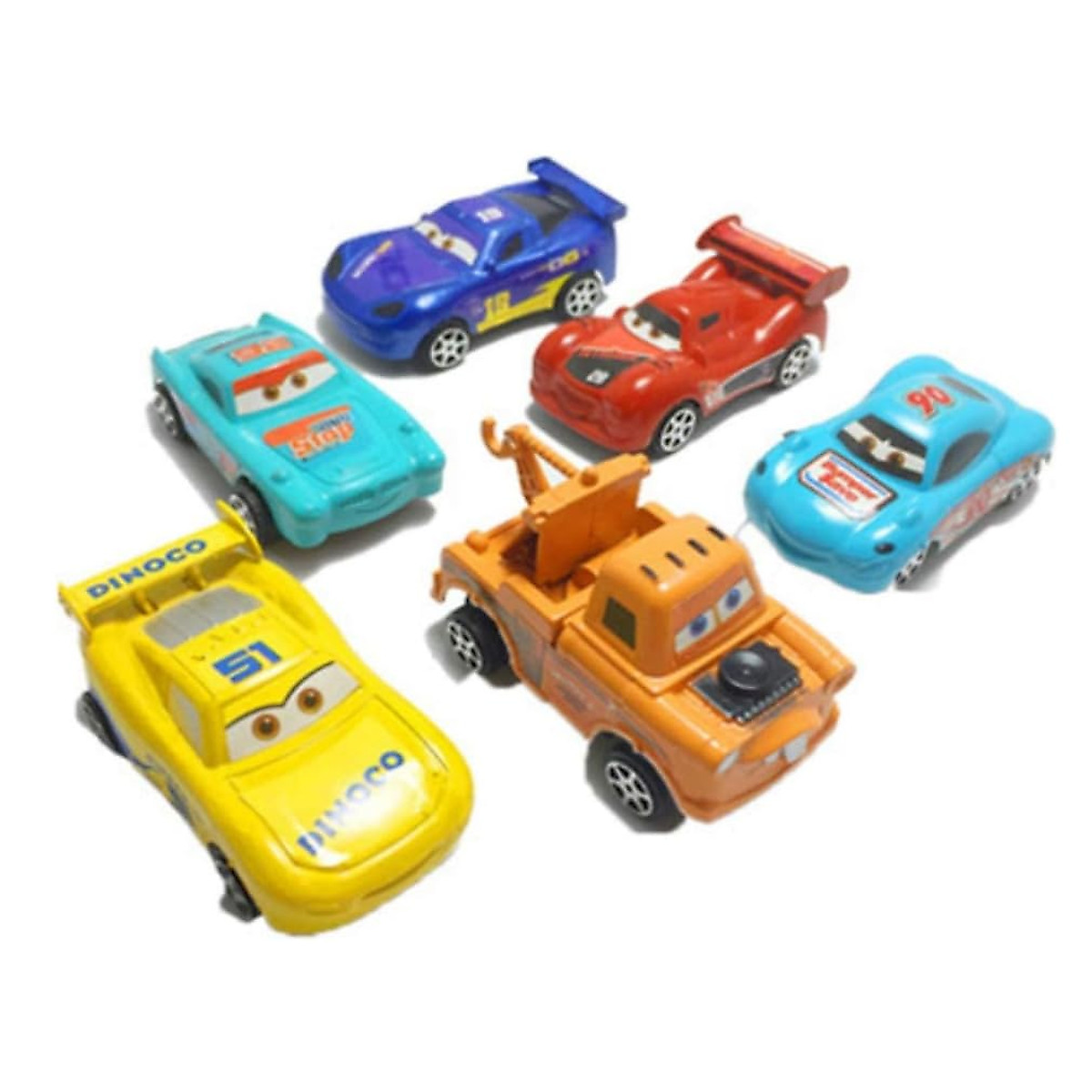12 Pcs Mini Pull Back Racers Cars, Miniature Car Figurine Toys, Cake Toppers, Cupcake Decorations