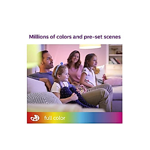 PHILIPS Smart Wi-Fi Wiz Connected Color and White Dimmable Tunable Light Strip Starter Kit 6.5ft (2M)