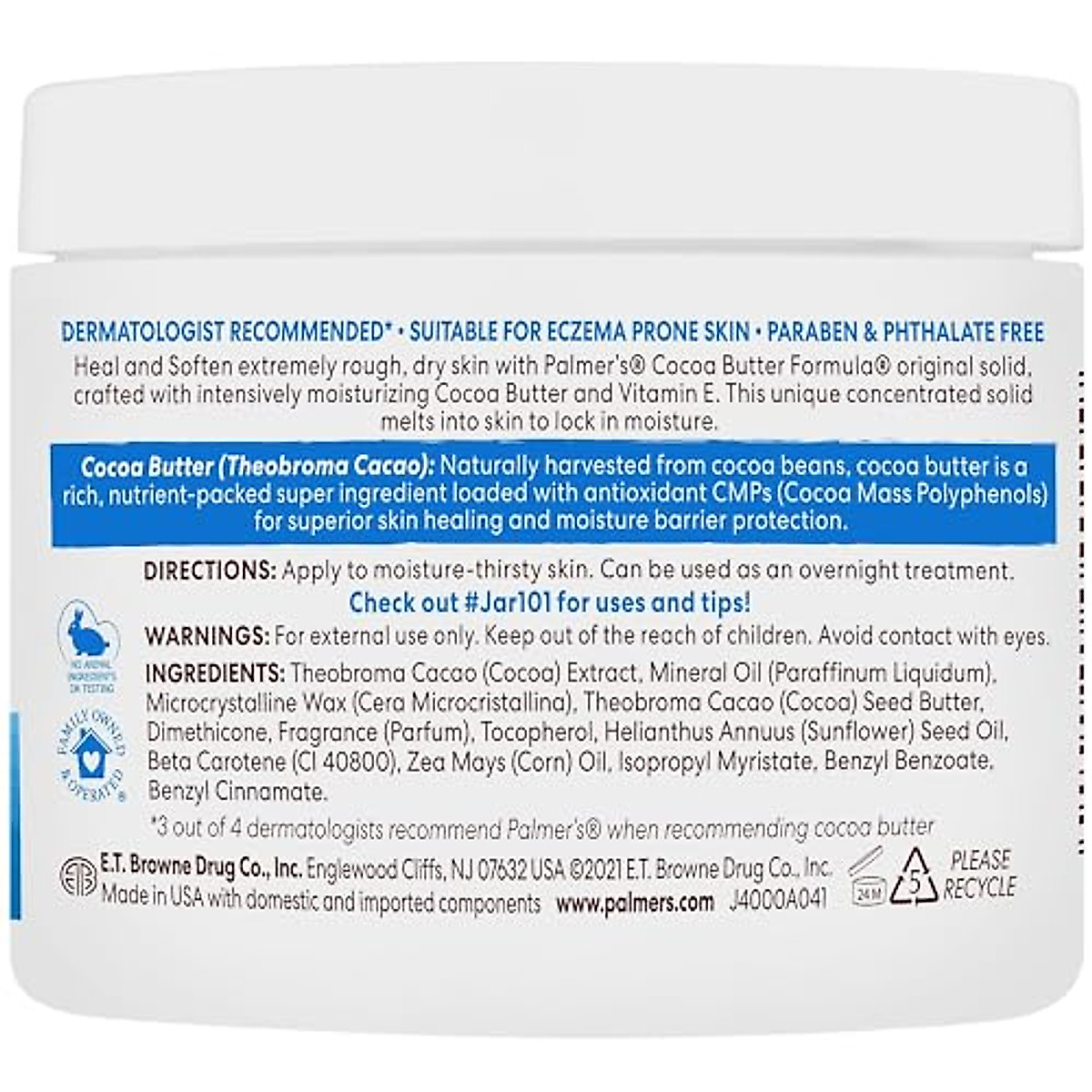 Palmer's Cocoa Butter Formula with Vitamin-E, 3.5 Fl Oz (Pack of 1) (103 ml)