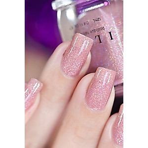 ILNP Sweet Pea - Seashell Pink Holographic Sheer Jelly Nail Polish