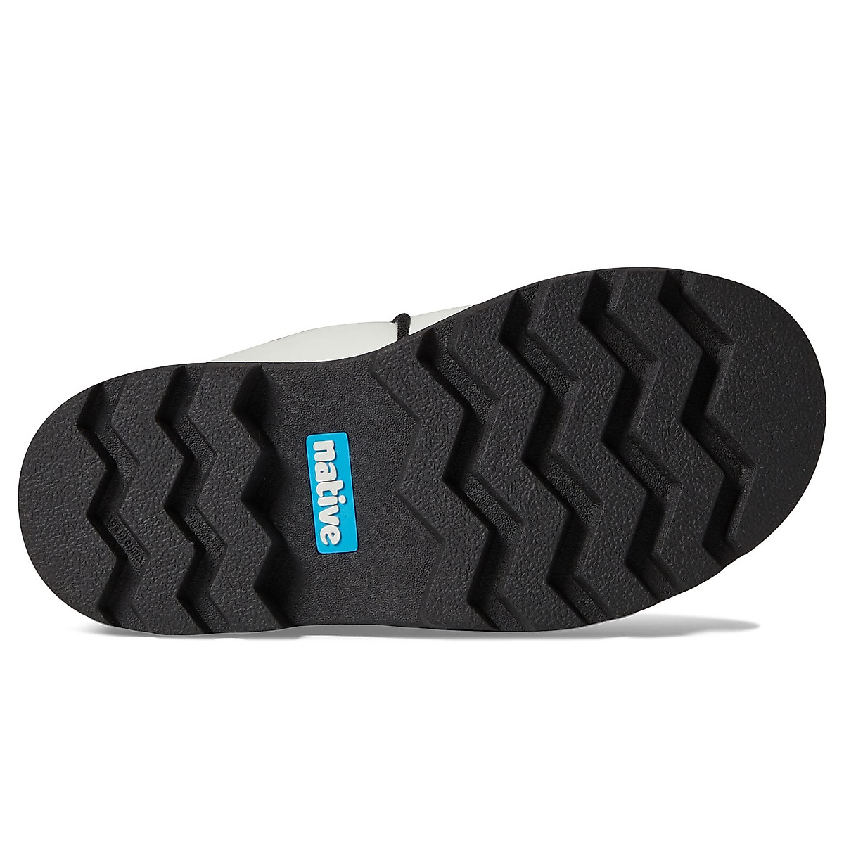 Native Shoes Kids Kensington Treklite Gloss Boots for Toddlers - Textile Lining, Synthetic Upper, and Round Toe Silhouette Shell White Gloss/Jiffy Black 8 Toddler M