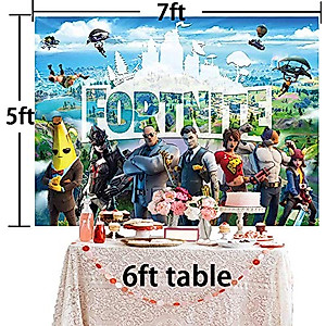Battle Royale Party Supplies Banner 7X5 FT Photo Backdrop for Boy Baby Shower Birthday Party Decorations