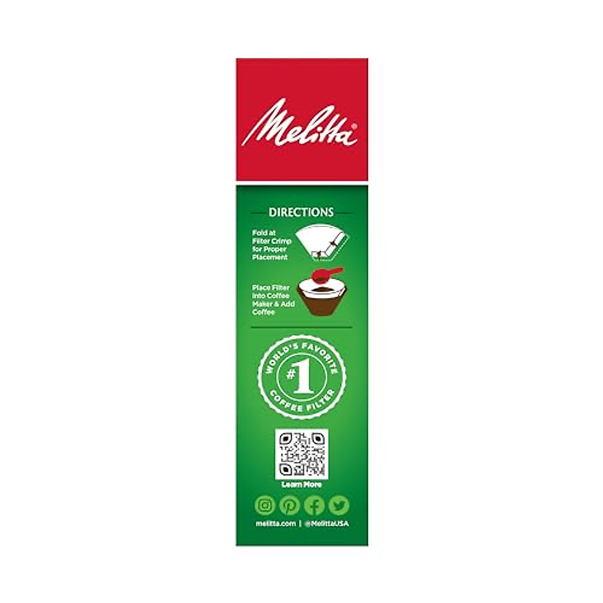 Melitta #4 Cone Coffee Filters, White, 100 Count (Pack of 6) 600 Total Filters Count - Packaging May Vary