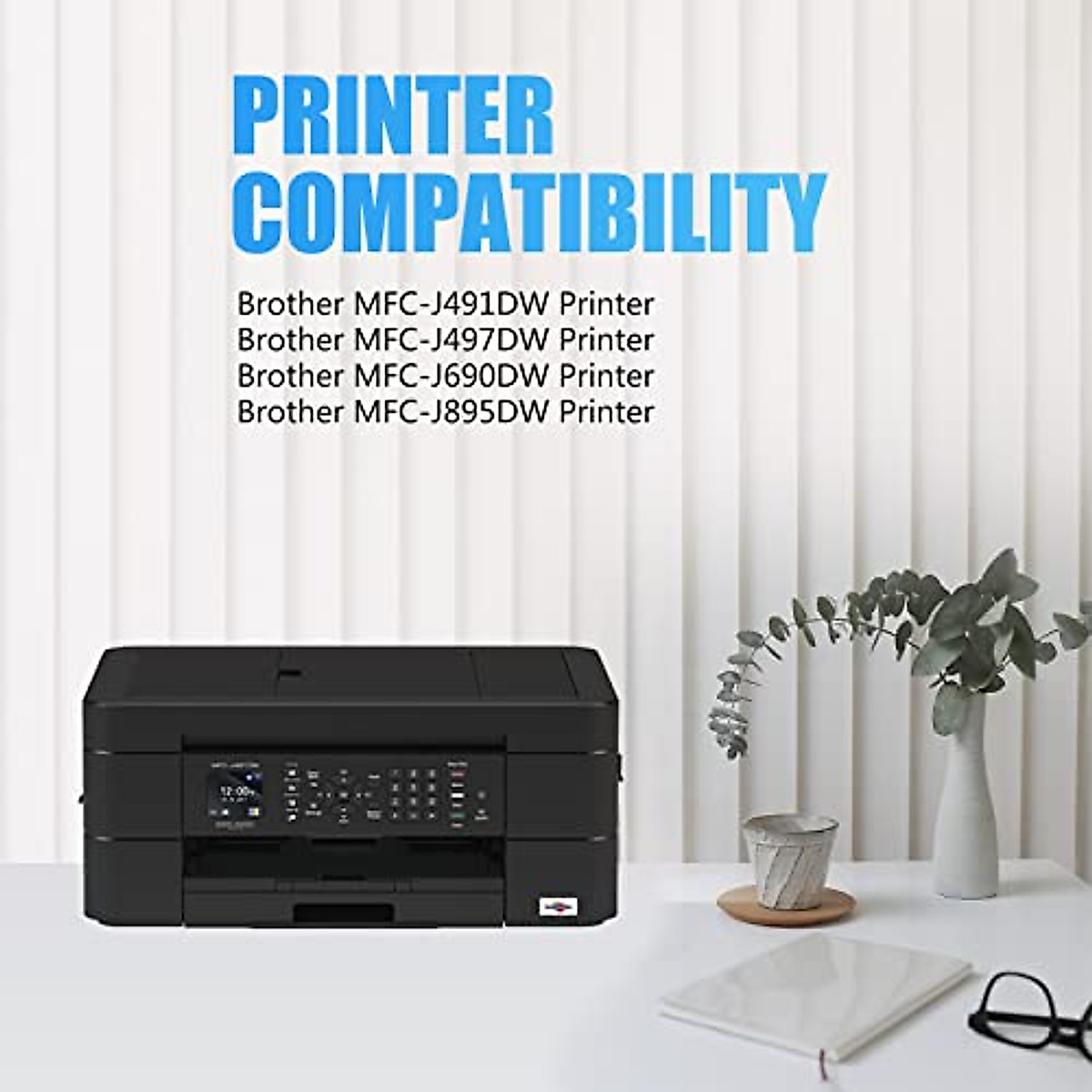 Miss Deer Compatible LC3013 Ink Cartridges BK/C/M/Y Replacement for Brother LC 3013 LC3011 High Yield for MFC-J491DW MFC-J895DW MFC-J690DW MFC-J497DW Printer