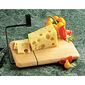 Prodyne Thick Beechwood Cheese Slicer, 9 ½" x 6" x ⅞"
