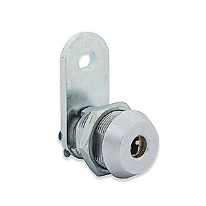 FJM Security 8418B-KD European High Security Cam Lock with 5/8” Cylinder and Chrome Finish, Keyed Different