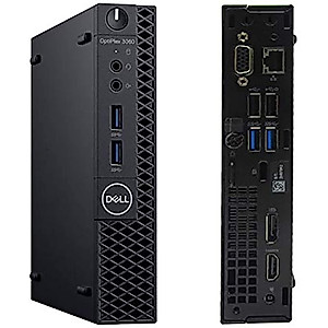 Dell OptiPlex 3060 Micro PC with Intel Core i3-8100T 3.1 GHz, 8GB RAM, 128GB SSD (Renewed)