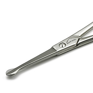 Mont Bleu Ear & Nose Hair Scissors, Straight Blades, Carbon Steel, made in Italy