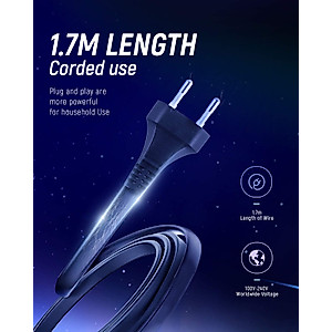 Hair Clippers SUPRENT Corded Hair Clippers for Men, 21-piece Hair Cutting Kit with 27 Cutting Length, 10 Guide Combs, Scissor, Storage Case