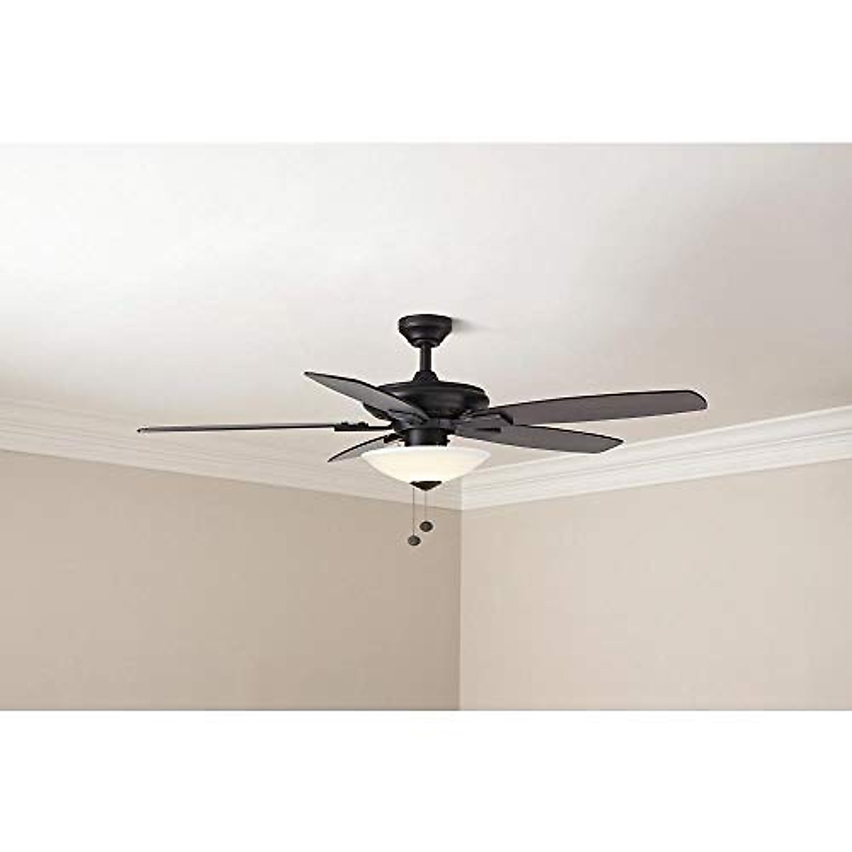 Menage 52 in. Integrated LED Indoor Matte Black Ceiling Fan