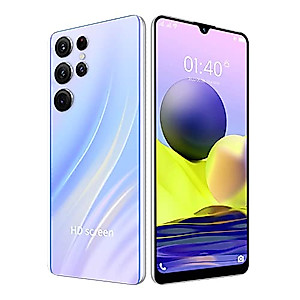 Unlocked Cell Phones, Unlocked Smartphone 1+8G Mobile Cell Phone 6.52 Inch HD Camera Touch Screen Dual SIM Cellphone Unlocked Smart Phone for Father Childrens Gift (Silver)