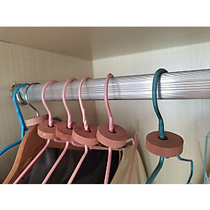 Tongzaner 48 Pack Cedar Ring Value Set, 100% Natural Aromtic Red Cedar Wood, Suitable for Wardrobe, Shoe Cabinet, Kitchen Cabinet, Closet, Shoes and Clothes to Deodorize and Keep Fragrance