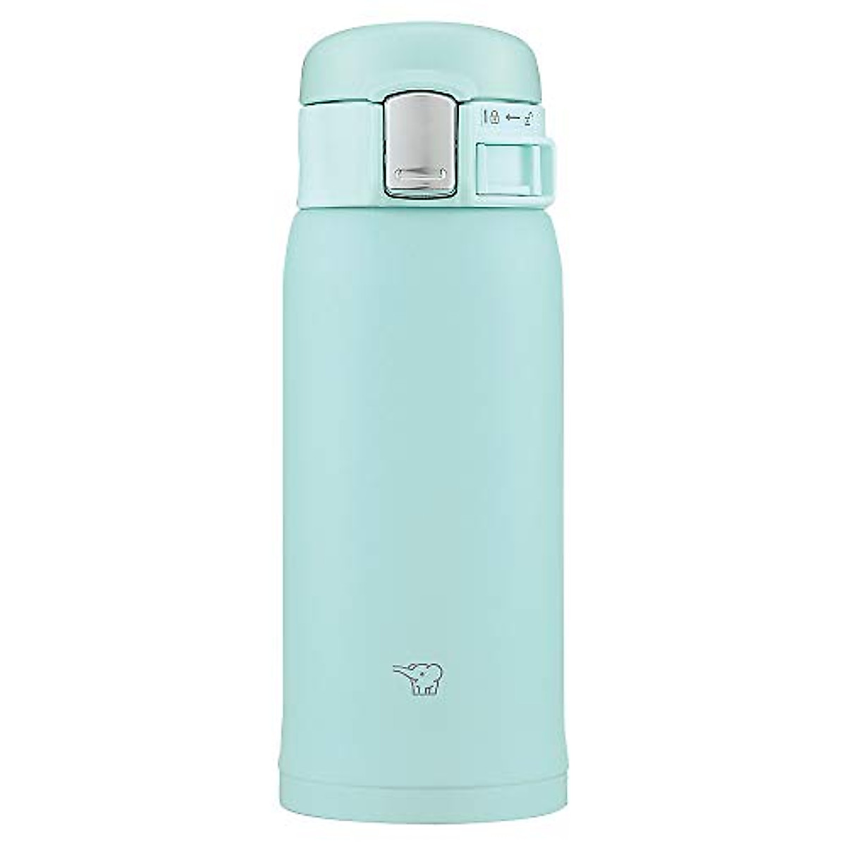 Zojirushi SM-SF36-AM Water Bottle, Direct Drinking [One-touch Open] Stainless Steel Mug, 12.2 fl oz (360 ml), Mint Blue