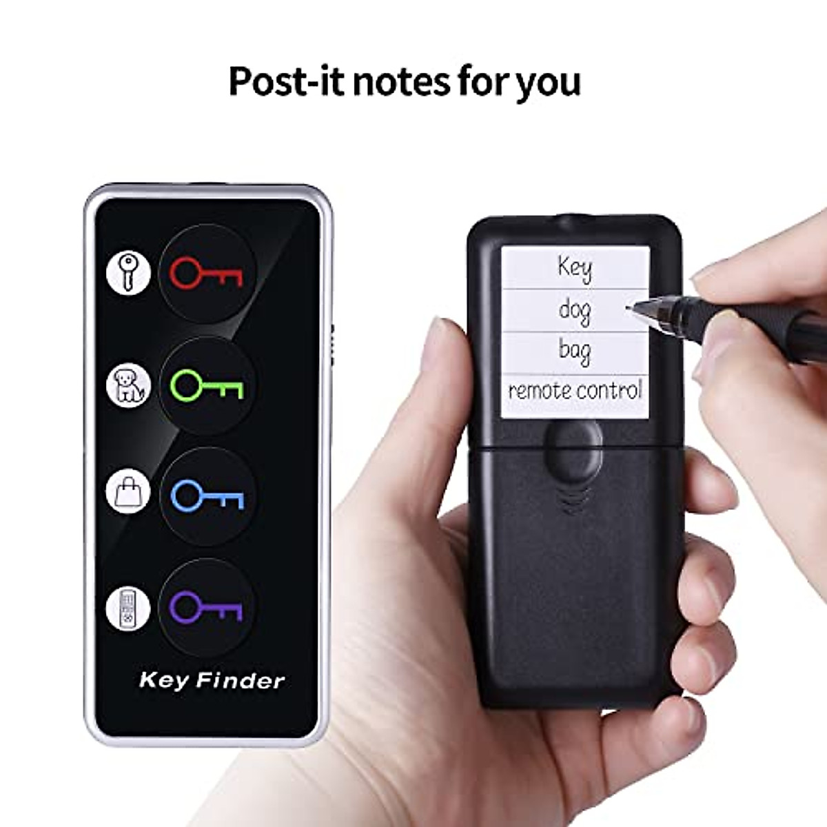 Key Finder, Item Tracker with LED Flashlight Function, Chlovoe Wireless Remote Control RF Key Finder Locator Phone Pet Wallet TV Remote Tracker