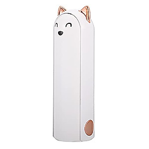 Veemoon Portable Fan Practical Cooler Mini Summer Personal Neck Foldable Office for Rechargeable White Sports Girls Eyelash Free Usb Recharging Indoor Gift Women Handheld Desk Fan