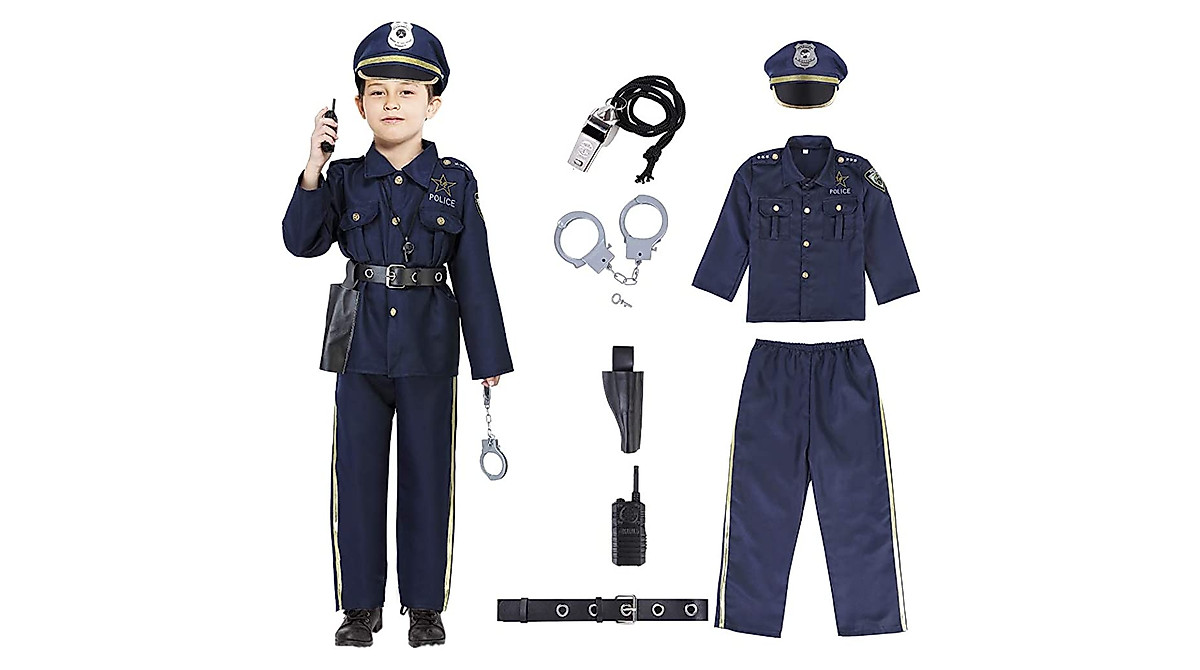 Twister.CK Kids Police Costume for Halloween Fun