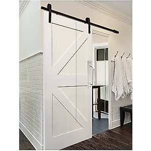 szhdxsy Pack of 2 Aluminium Alloy Sliding Barn Door Handle, Sliding Door Pull Handle,high Performance Handle, Cabinet Door Handles, Drawer knobs, Kitchen Handles,Cabinet Door knobs ，Silver