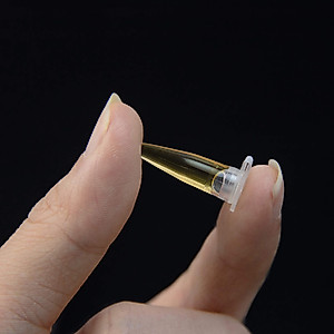 AUEAR, 1000 Pack 0.2ml Micro Centrifuge Tube with Lids Plastic Sample Small Bottle Container Test Vials Micro Centrifuge Tube Clear