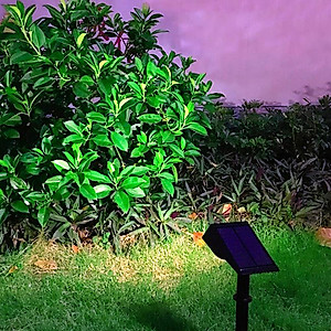 ZHUANYIYI Outdoor Solar Lawn Spotlights, Garden Wall-Mounted Landscape Lighting, All-Weather Home Garden Pavement Waterproof Decorative Lights