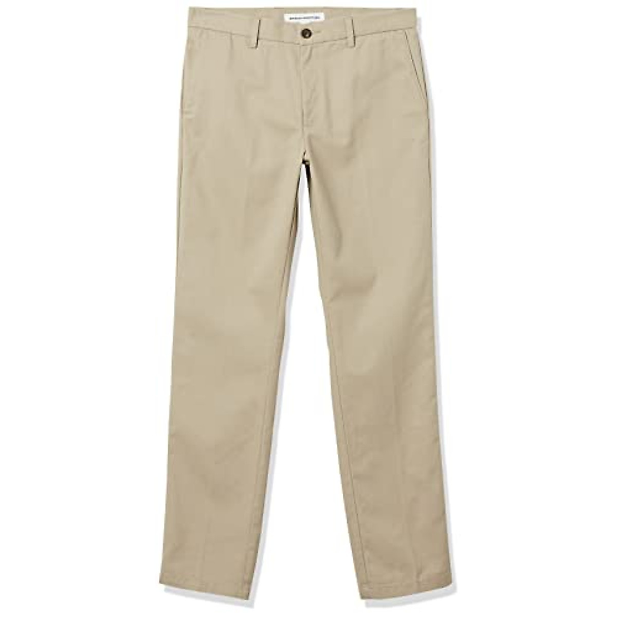 Amazon Essentials Men's Slim-Fit Wrinkle-Resistant Flat-Front Chino Pant, Khaki Brown, 34W x 32L
