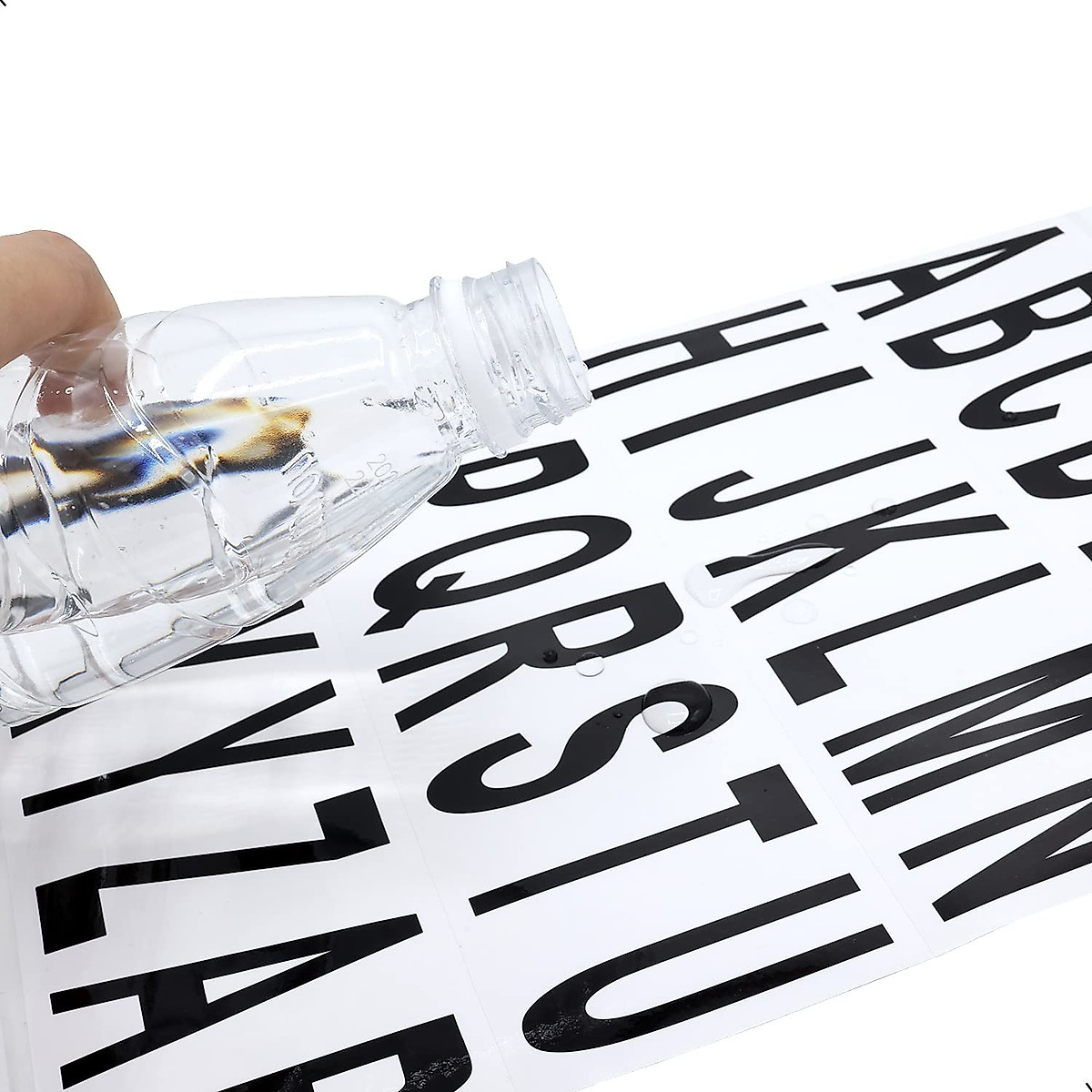 10 Sheet 3 Inch Mailbox Numbers and Letters Cut Classic Style Self-Adhesive Vinyl Waterproof Stickers Letter Decals Sticky for Outside Signs, Window, Door, Car, Truck, Home, House Address (Black)