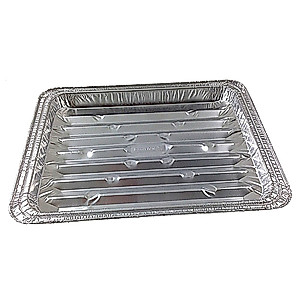 Handi-Foil Disposable Aluminum Foil Broiler Baking Cooking Pan - HFA REF # 333 (25)