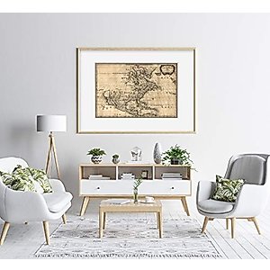 1650 Map| North America| Amerique septentrionale Map Size: 16 inches x 24 inches