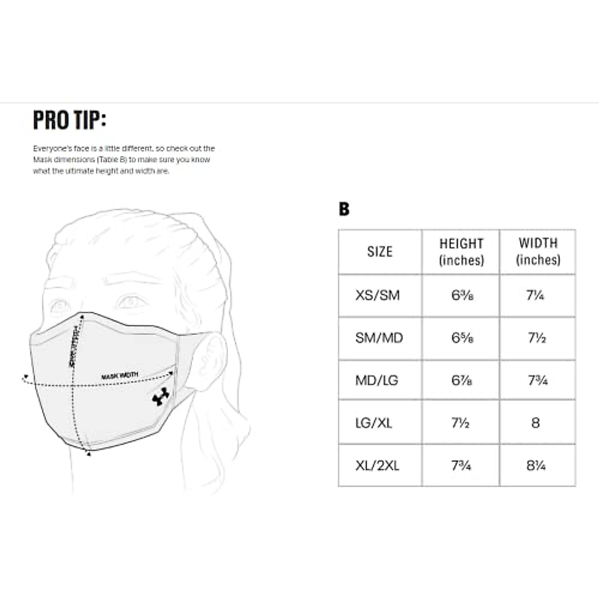 Under Armour Adult Sports Mask , Black (002)/Silver Chrome, Small/Medium