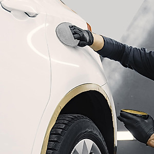 NiHome 5-Inch Wood Conditioner, Wax & Oil Applicator 4-Pack, Reusable Microfiber & Sponge Pads for Scratch-Free Cutting Board Maintenance & Versatile Home Polishing, Machine Washable for Long-Term Use