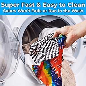 Book Sox Stretchable Book Cover: Jumbo Sprinkles Print. Fits Most Hardcover Textbooks up to 9 x 11. Adhesive-Free, Nylon Fabric School Book Protector. Easy to Put On. Washable & Reusable Jacket.