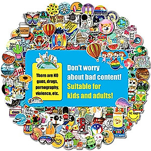 300 PCS Stickers Pack (50-850Pcs/Pack), Colorful VSCO Waterproof Stickers, Cute Aesthetic Stickers. Laptop, Water Bottle, Phone, Skateboard Stickers for Teens Girls Kids, Vinyl Sticker.