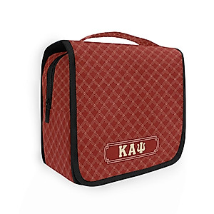 BBGreek Kappa Alpha Psi Official Vendor - Hanging Toiletry Bag - Diamonds - Fraternity Paraphernalia