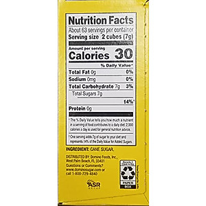 Domino Premium Pure Cane Sugar Cubes Dots, 1 Pound Box