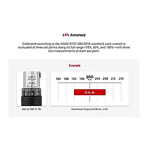 TEKTON 1/2 Inch Drive Micrometer Torque Wrench (25-250 ft.-lb.) | 24340