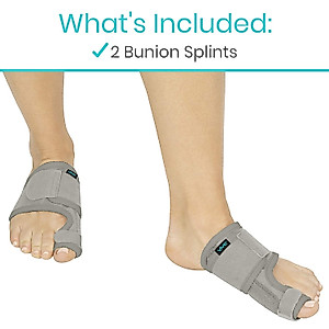 Bunion Brace Big Toe Corrector Straightener With SplintHallux Valgus Pad Joint Pain Relief, Alignt TreattOrthopedic Sleeve Foot Wrap Support