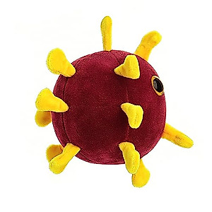 GIANTmicrobes COVID-19 Plush, Covid Plush, Covid Plush Toy, Covid Gag Gifts, Covid Gifts, Covid Stuffed Animal, History Teacher Gifts
