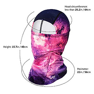 BASSDASH Winter Balaclava Fleece Ski Mask Ninja Hood Neck Warmer Fishing Hunting