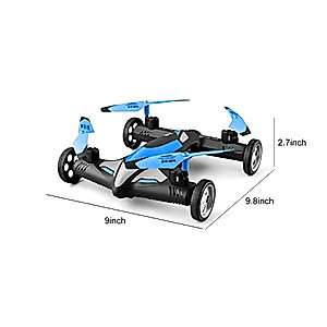 Aufmer Mini Drone with Kids Camera, 2.4G Quadcopter Drone with Land Mode or Flight Mode, Altitude Hold, Headless Mode, 3D Flip, RC Drones (Blue)
