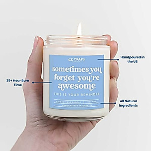 CE Craft - Smells Like Kylo Ren Candle - Mahogany Teakwood Scented Candle - Gift for Her, Celebrity Prayer Candle, Best Friend Gift, 8 oz Candle