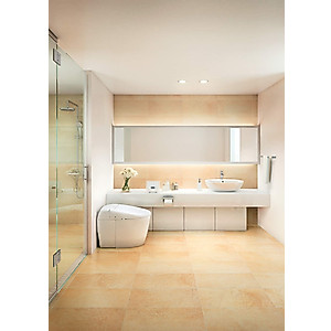 TOTO MS988CUMFG#01 NEOREST RH Dual Flush 1.0 or 0.8 GPF Toilet with Intergeated Bidet Seat and EWATER White-MS988CUMFG, Cotton White