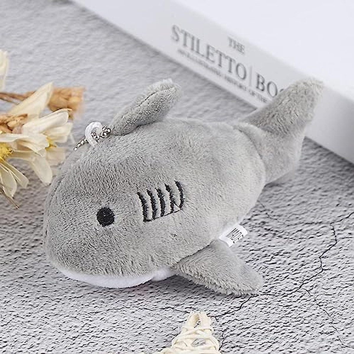 baolaili Cute Shark Plush Keychain,Mini Stuffed Animal Soft Shark Plush Toys,Purse Pendant Doll Shark Toys Plush Shark Keychain Pendants Stuffed Animals Key Chains Stuffed Shark Plushie Backpack