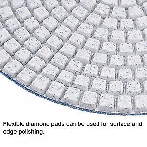 uxcell Diamond Polishing Pad 5-Inch 30 Grits Wet/Dry Grinding for Stone Concrete Marble Countertop Floor