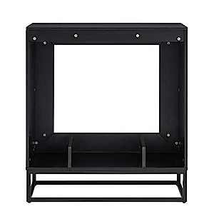 SEI Furniture Holly & Martin Frescan Electric Fireplace, New Black