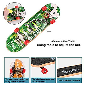 SILICPS Finger Skateboard Park with Stair&Handrails, Mini Skate Park Kit Ramp with Tools for Fingerboards Ultimate Parks Training Props Interactive Tabletop Freestyle Skate Game