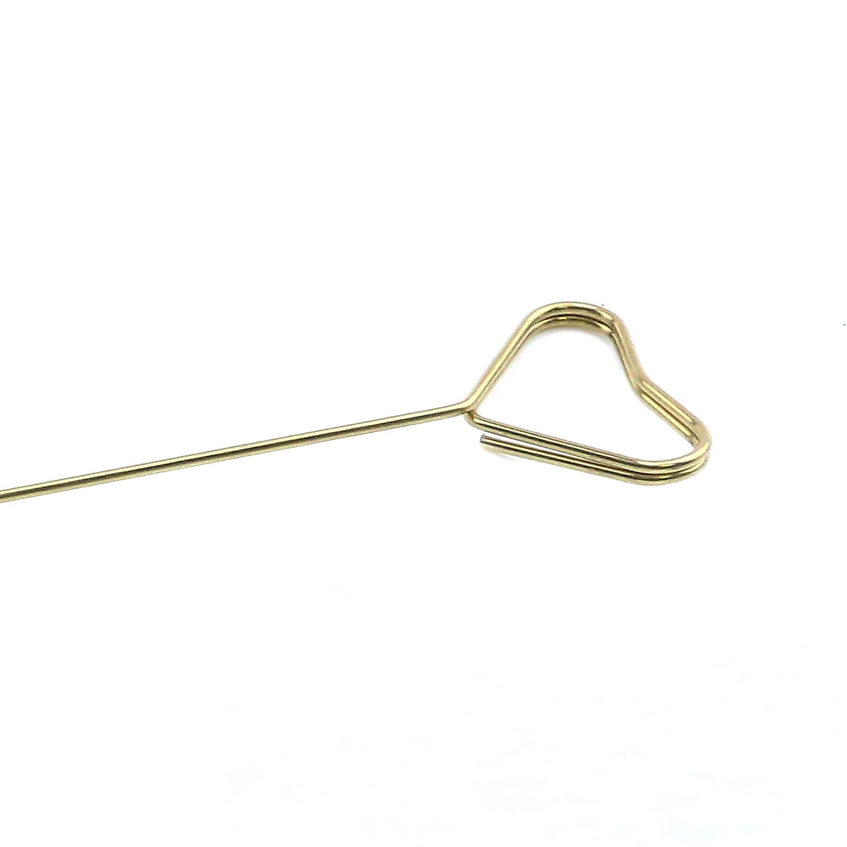 Bitray 10PCS Gold Floral Place Card Holder Pick Heart Shape Metal Wire Floral Place Card Holders